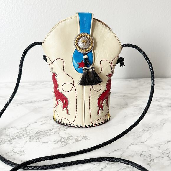 Handmade | Bags | Vintage Handmade Repurposed Leather Western Cowgirl ...